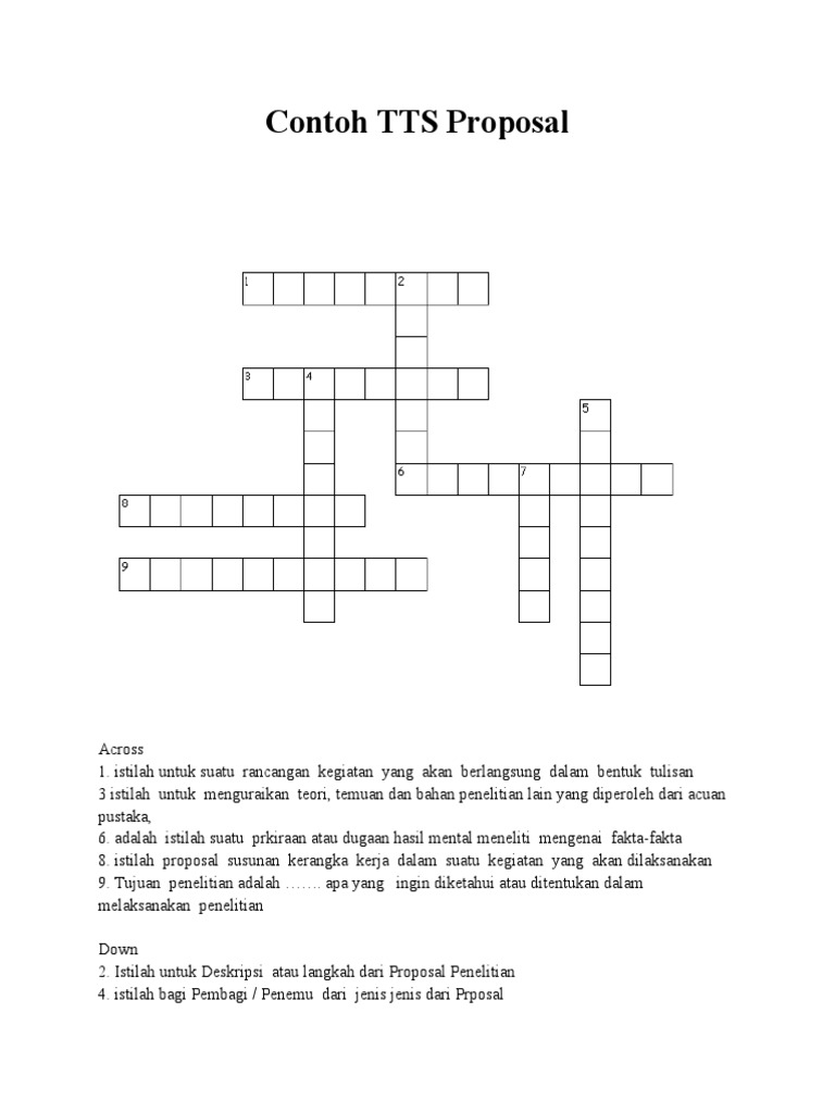 Contoh TTS Proposal Kelompok 7 | PDF