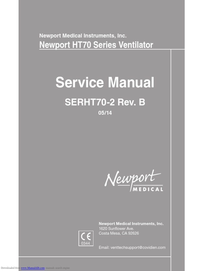 Service Manual: Newport HT70 Series Ventilator | PDF | Medical Device ...