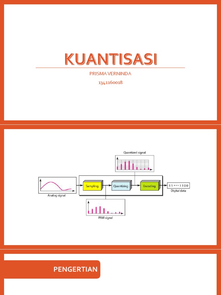 Prisma Verninda: Pengertian dan Jenis-Jenis Kuantisasi Sinyal Analog Menjadi Sinyal Digital | PDF