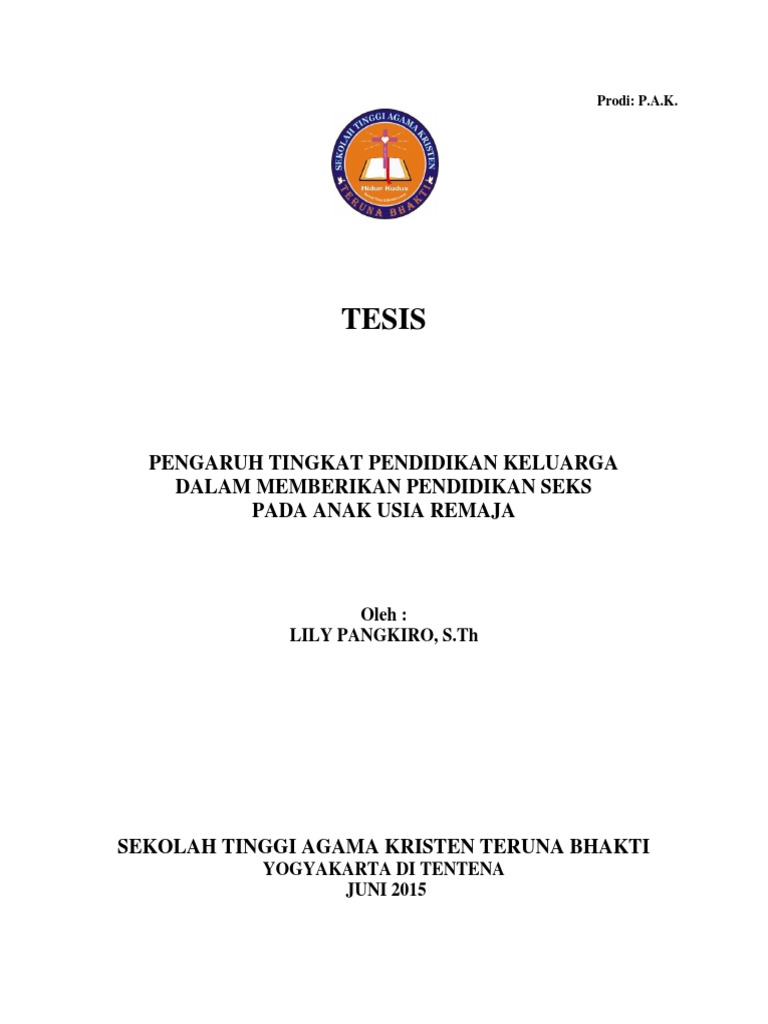 Contoh Tesis | PDF