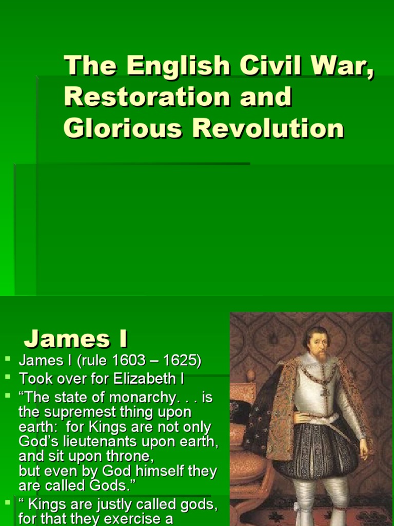 The English Civil War Restoration and Glorious | PDF | English Civil ...