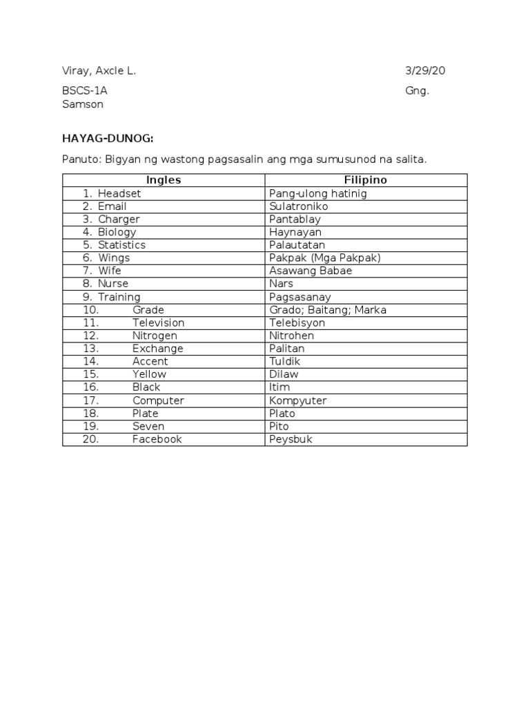 Pagsasaling Wika | PDF