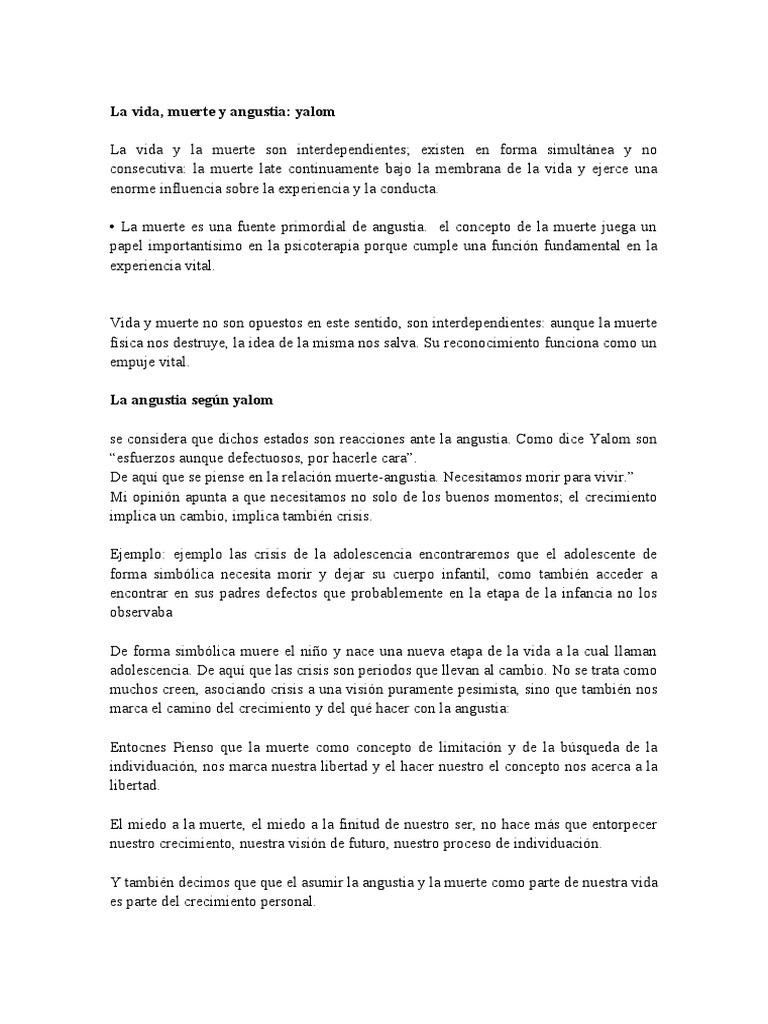 Vida y Muerte | PDF | Vida | Muerte