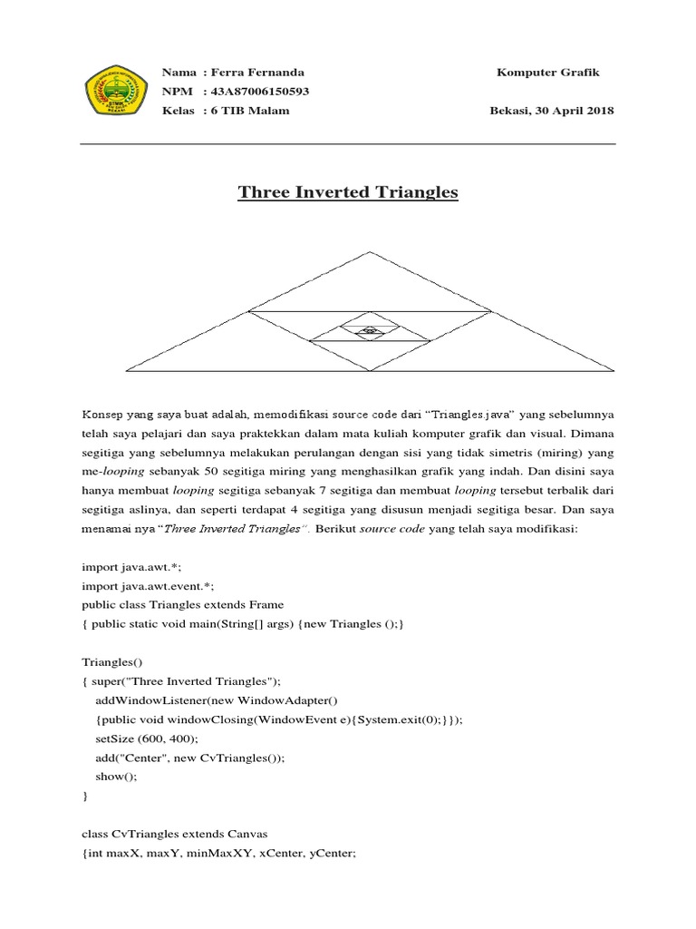 Three Inverted Triangles | PDF