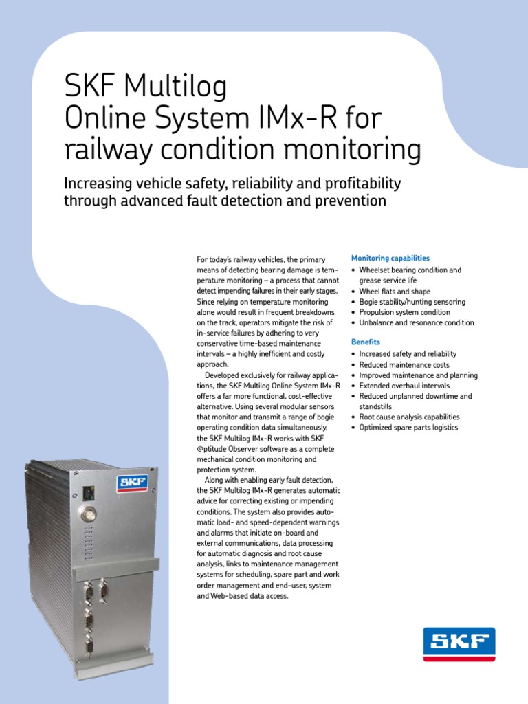 SKF Multilog Condition Monitoring | PDF | Bearing (Mechanical ...