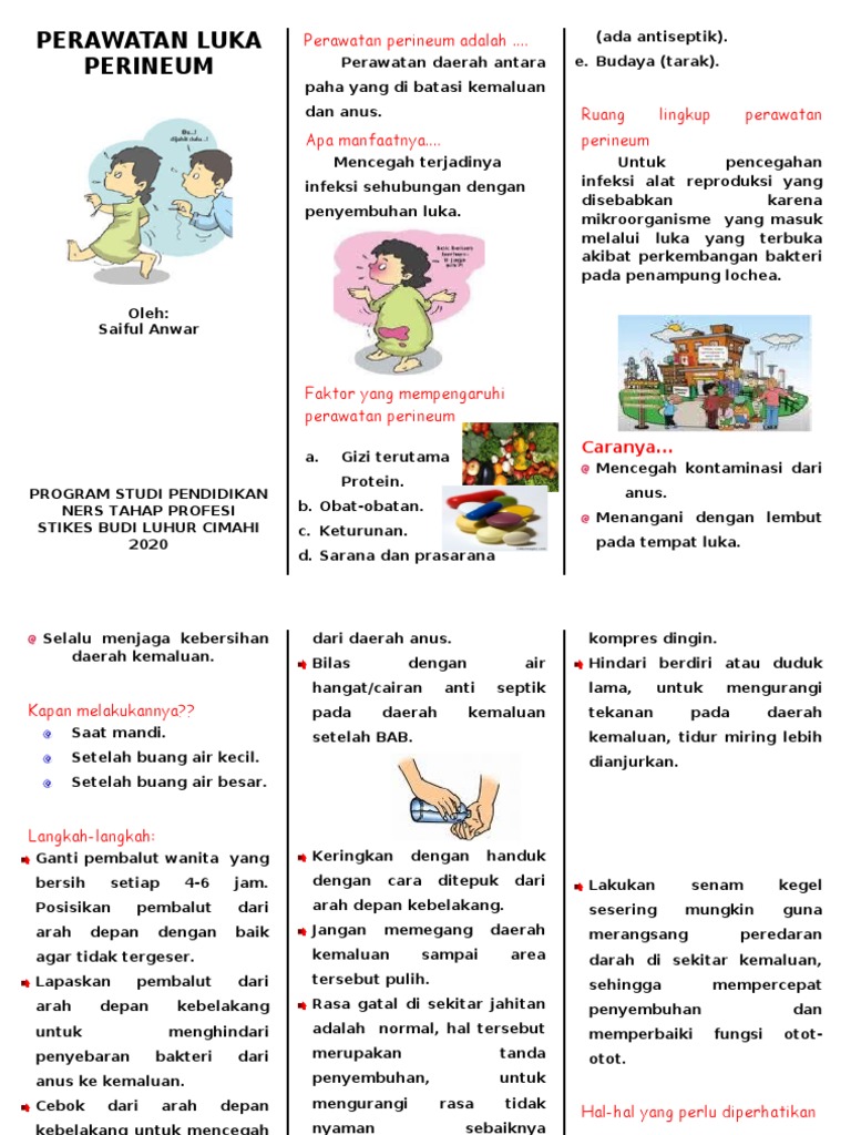 Leaflet-Perawatan-Luka-Perineum 1 | PDF