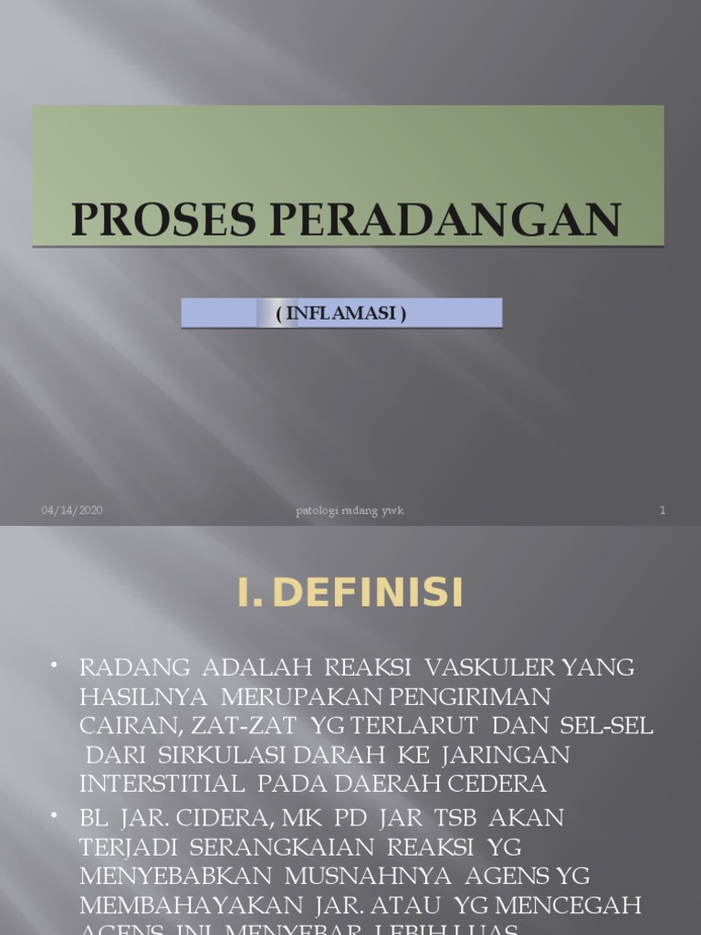 Proses Peradangan | PDF | Pengembangan Diri