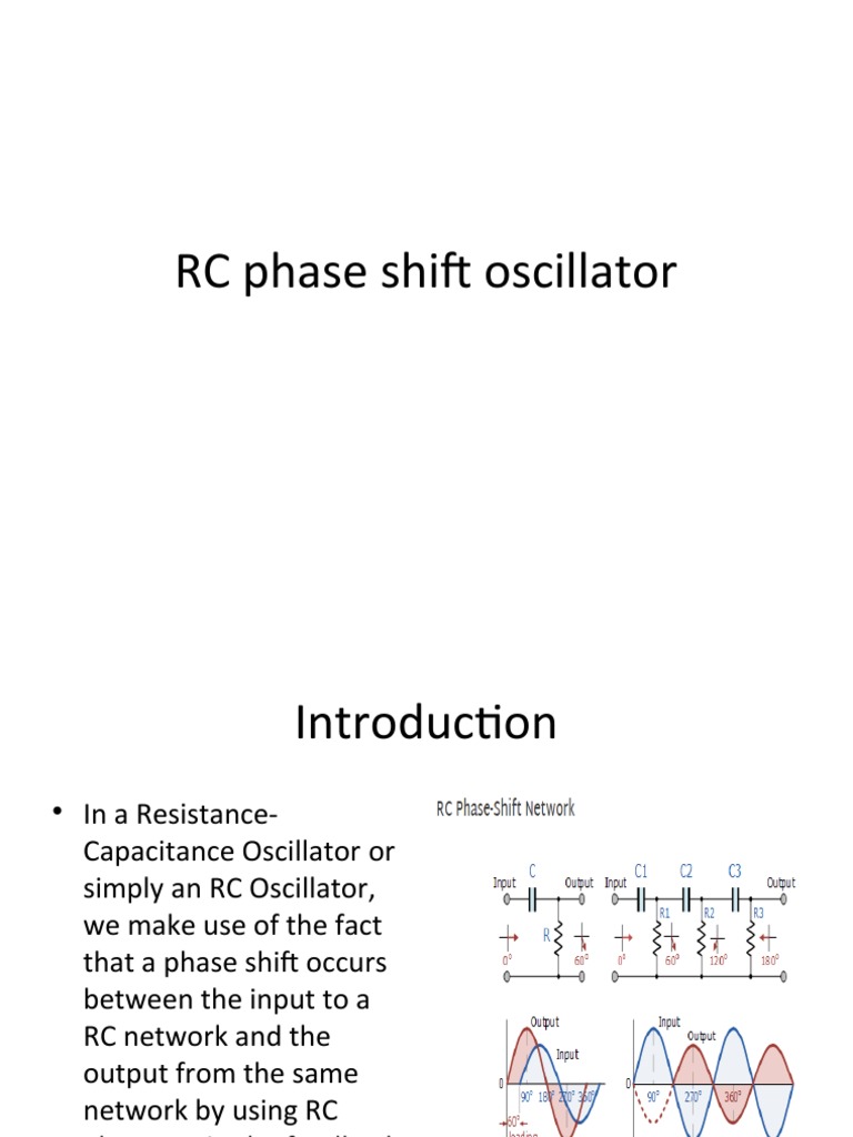 RC Phase Shift Oscillator | PDF
