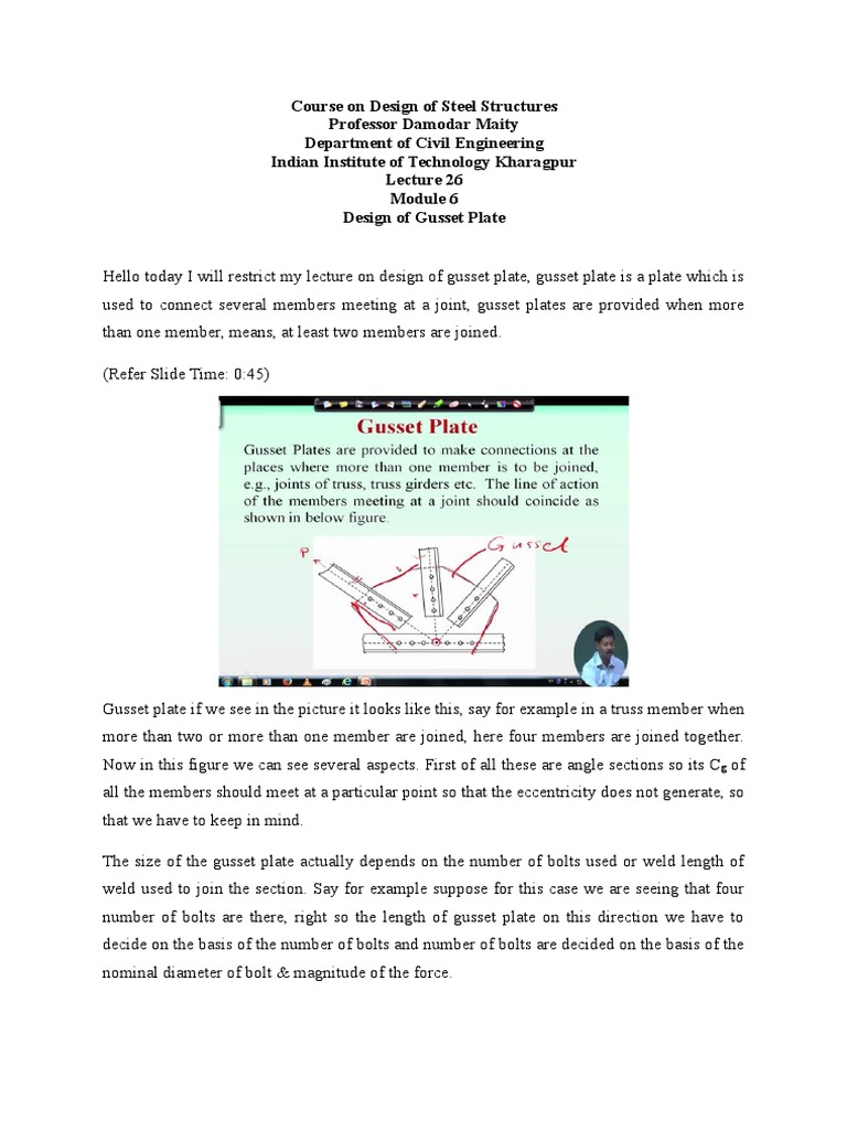 Lec 26 | PDF | Truss | Civil Engineering