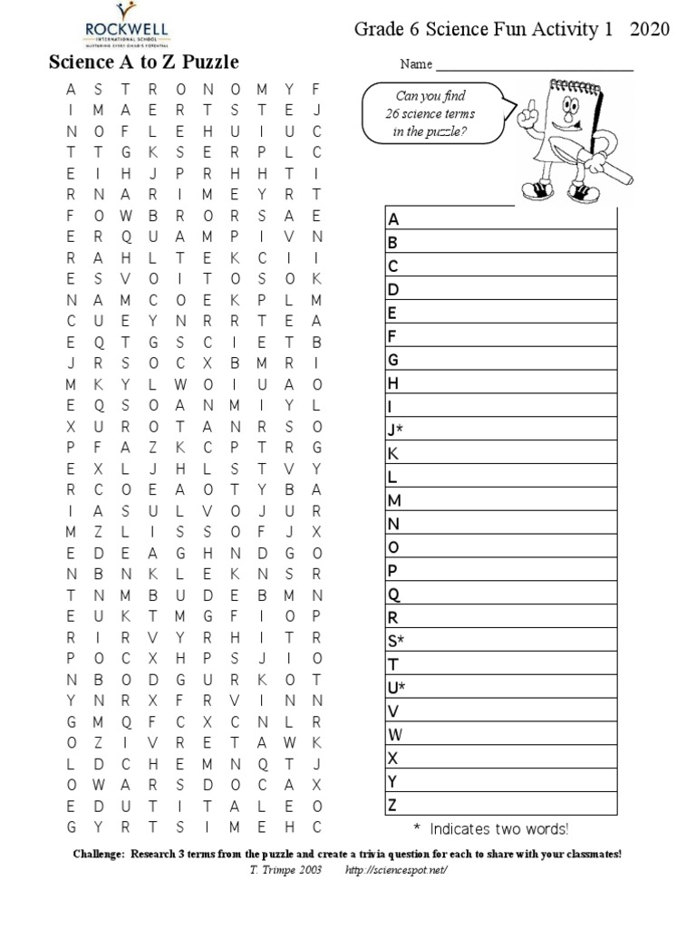 Grade 6 Science Fun Activity 1 Answers | PDF | Experiment | Climate