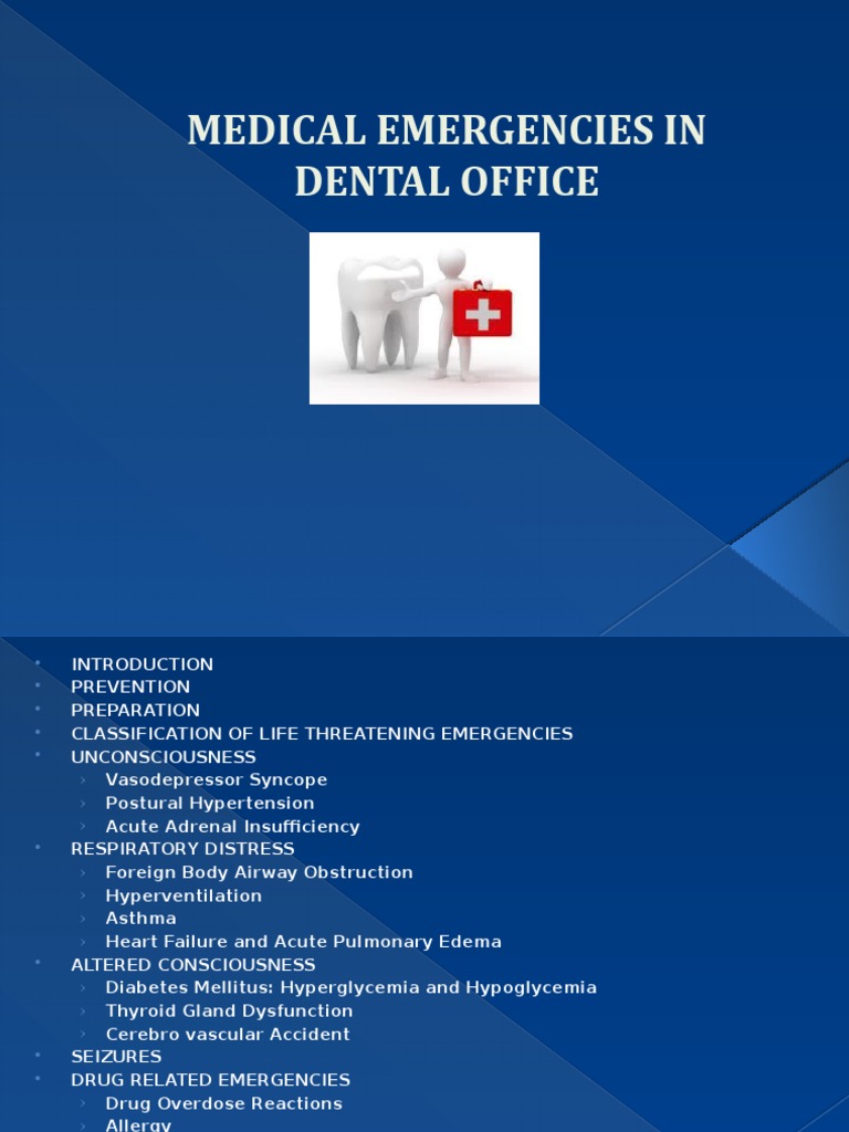 Medical Emergencies in Dental Office | PDF | Stroke | Hyperthyroidism