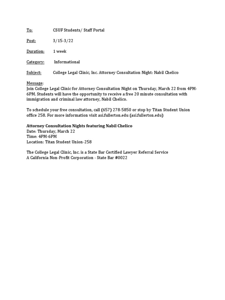 Attorney Consultation Nabil Chelico | PDF