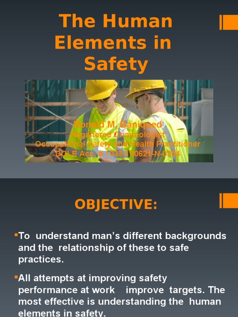 The Human Element in Safety PEME | PDF | Self Actualization | Motivation