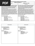 MATHEMATICS 9 Curriculum Map | PDF | Trigonometric Functions ...