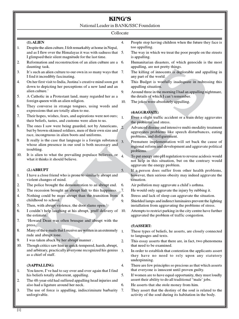 COLLOCATE | PDF | Bankruptcy | Aesthetics