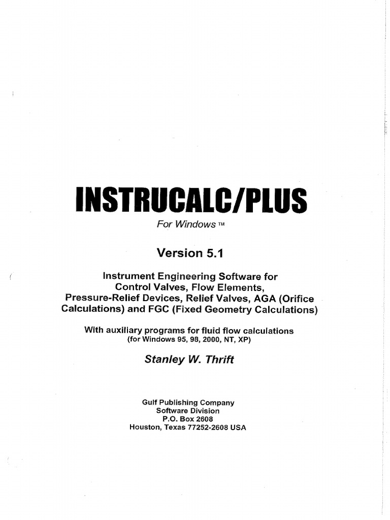 Instrucalc 5 1 User Manual 1 PDF | PDF