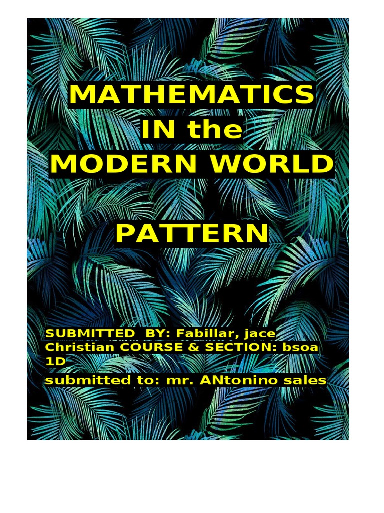 Mathematics in the Modern World | PDF
