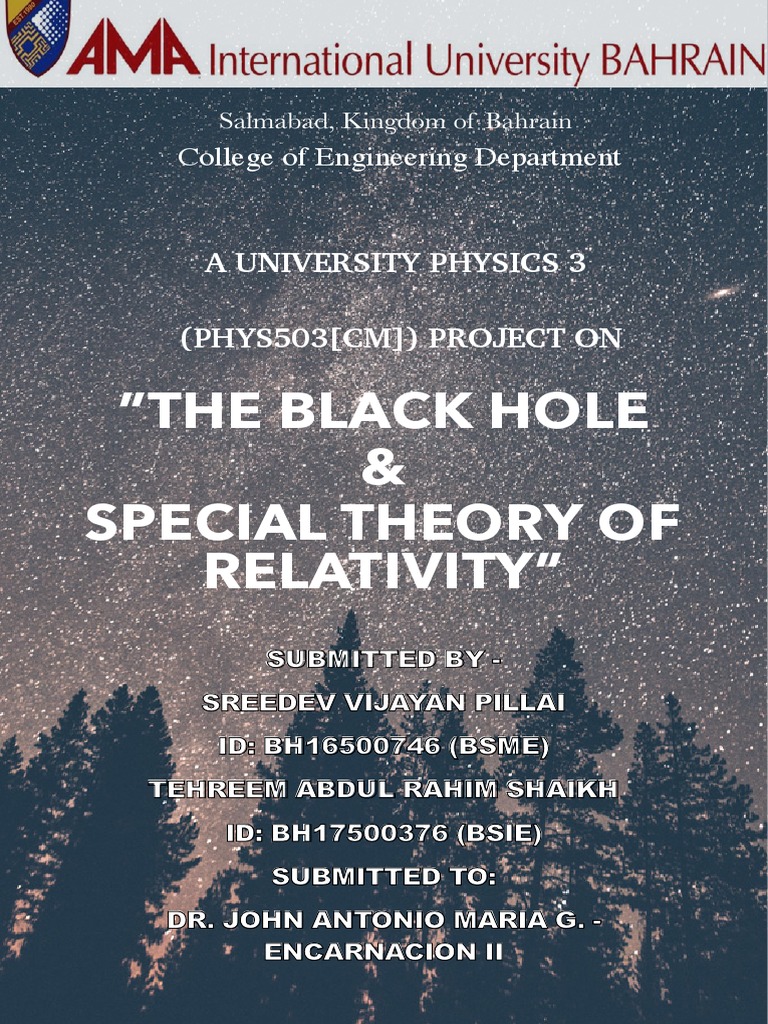 Black Holes and Relativity Explained | PDF | General Relativity | Black ...