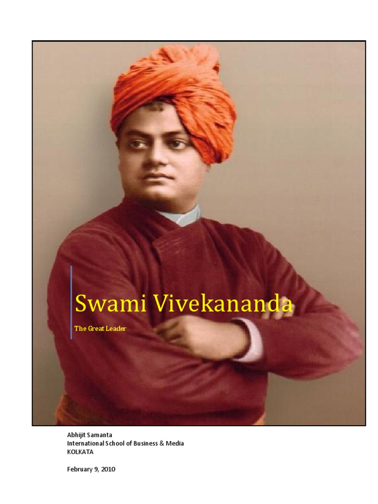 Swami Vivekananda: The Great Leader | PDF | Swami Vivekananda ...