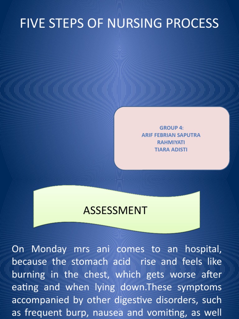 Five Steps of Nursing Process | PDF | Wellness | Science & Mathematics