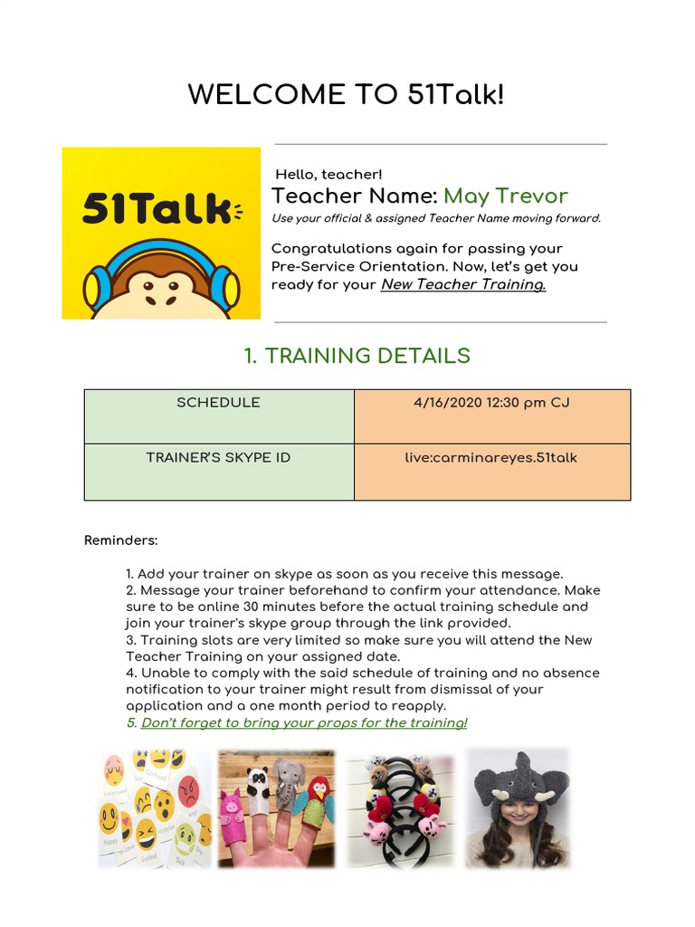 WELCOME TO 51talk!: May Trevor | PDF | Computing | Software