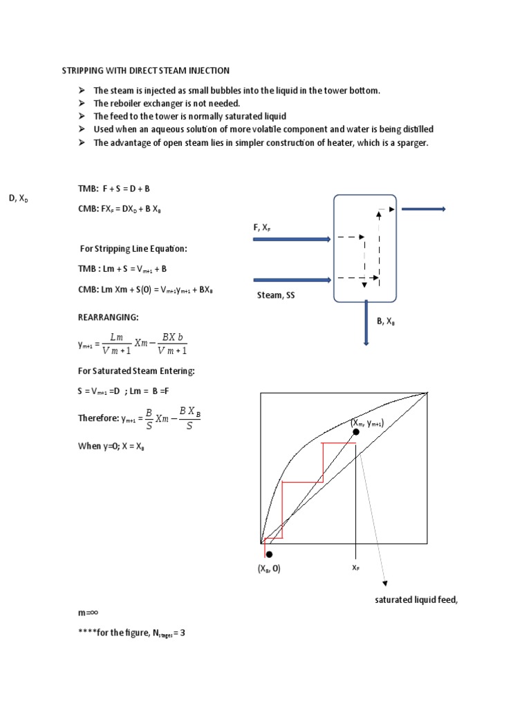 Direct Steam Injection Stripping Process | PDF