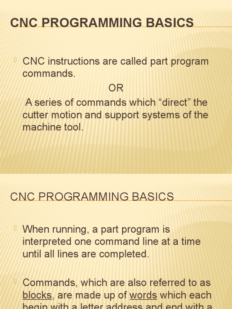 CNC Programming Basics | PDF | Numerical Control | Cartesian Coordinate ...