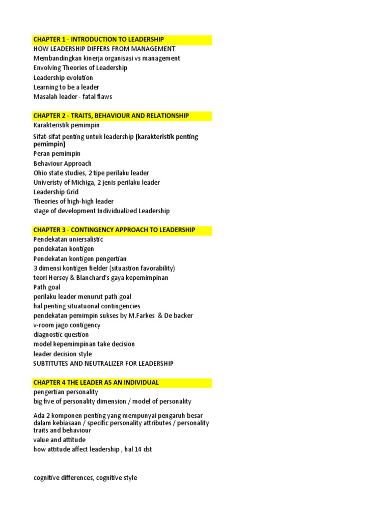 Chapter 1 - Introduction To Leadership | PDF | Servant Leadership ...