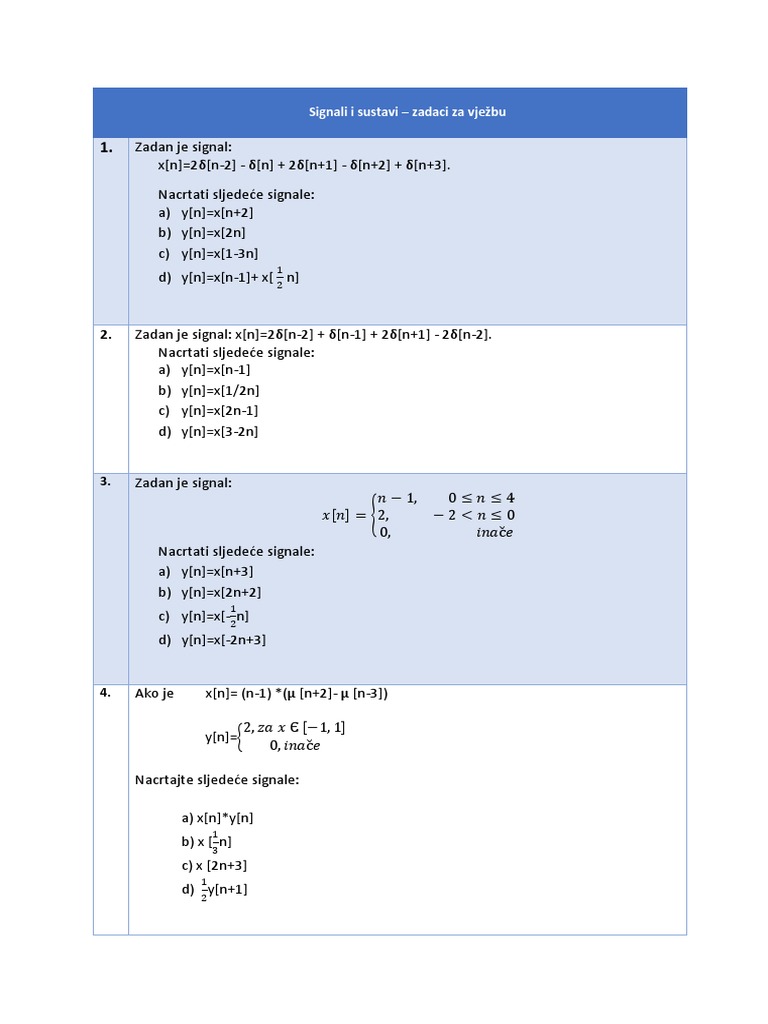 SiS Zadaci Za Vjezbu PDF | PDF
