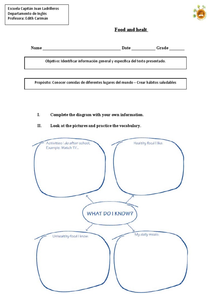 Global Food and Health Lesson | PDF