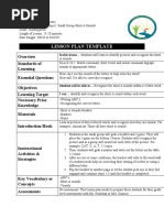 French, Families Lesson Plan 2 | PDF | Lesson Plan | Educational Assessment
