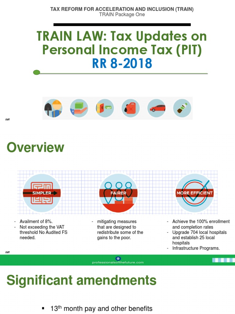TRAIN LAW: Tax Updates On Personal Income Tax (PIT) | PDF | Tax ...