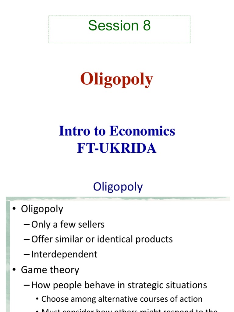 Sesi9 Oligopoly1 | Download Free PDF | Opec | Oligopoly