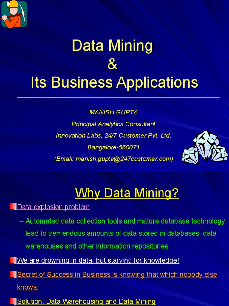 Data Mining - IMT Nagpur-Manish | PDF | Data Mining | Information Retrieval