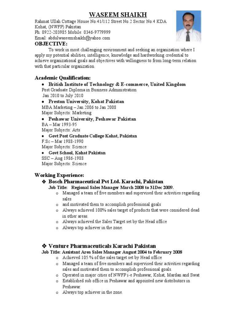 Waseem Shaikh CV | PDF