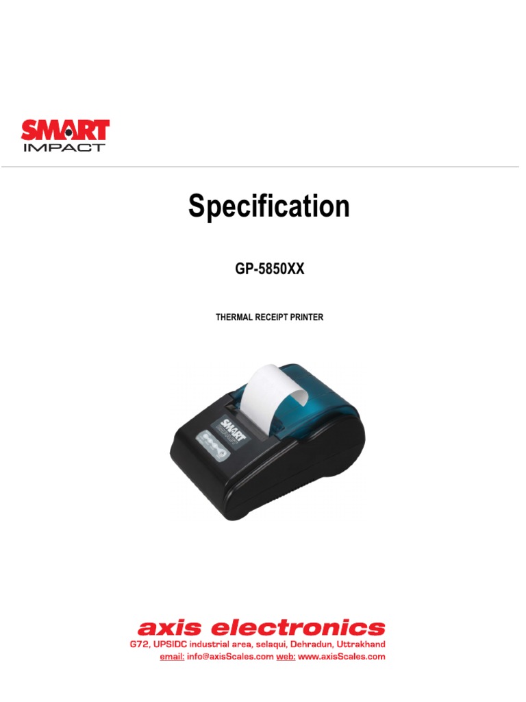 Thermal Printer User Guide | PDF | Printer (Computing) | Cd Rom