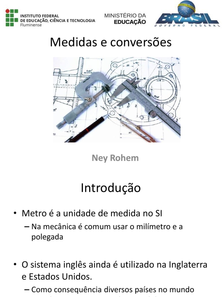 Aula 2 - Medidas e Conversões | PDF | Polegada | Fração (Matemática)