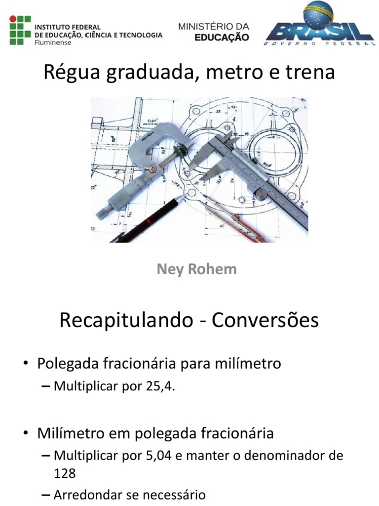 Aula 3 - Reguas e Trenas | PDF | Polegada | Medição