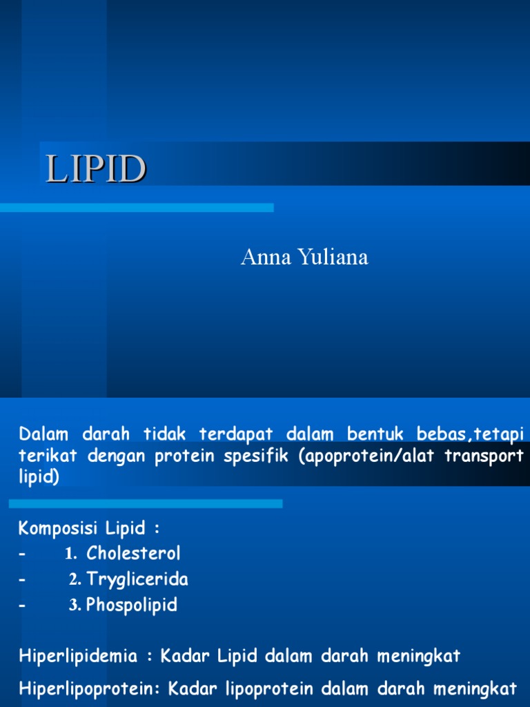 Kimia Klinik - LIPID | PDF