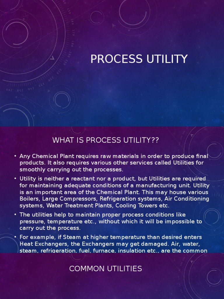 Process Utility | PDF | Furnace | Steam