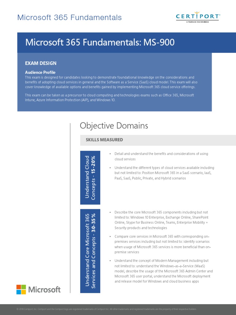MS-900-M365 Fundamentals OD | PDF | Cloud Computing | Office 365