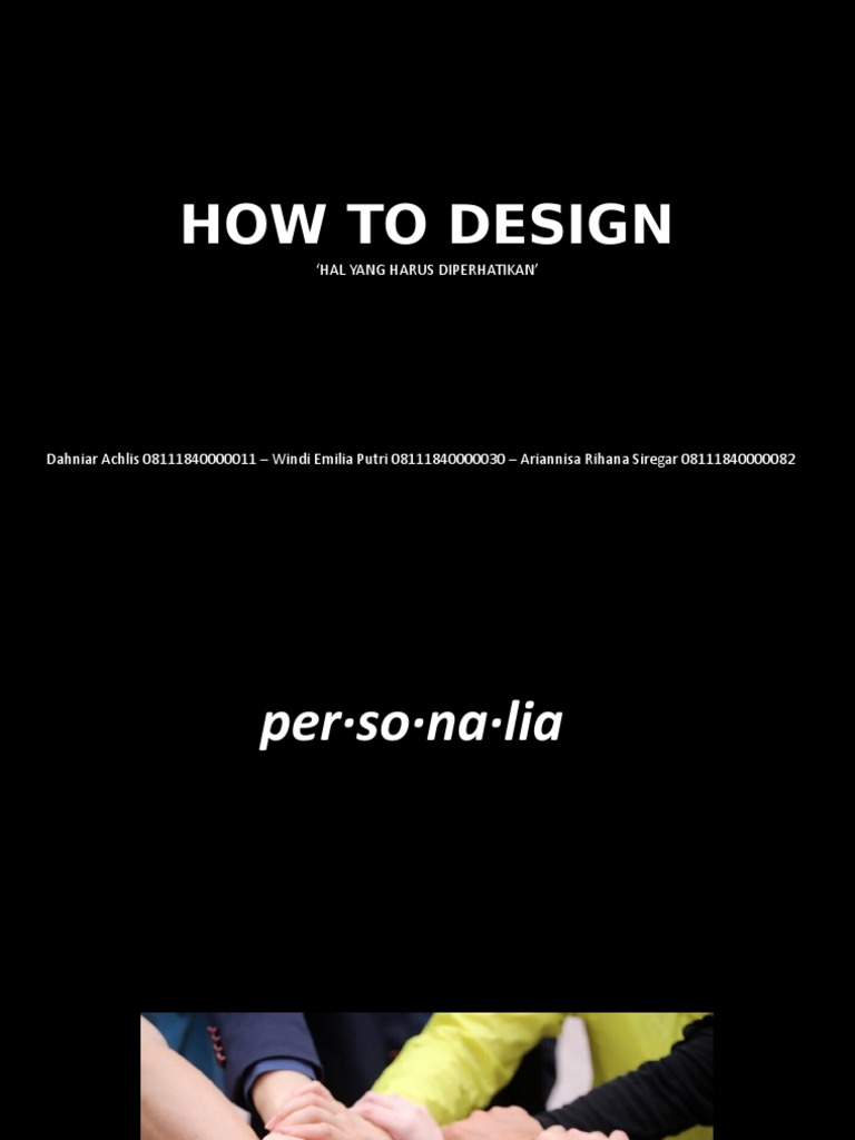 How To Design | PDF