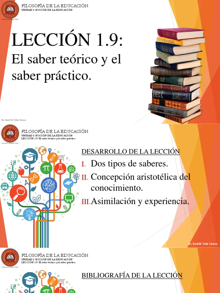 Lección 1.9 El Saber Teórico y El Saber Práctico. | PDF | Filosofía de ...