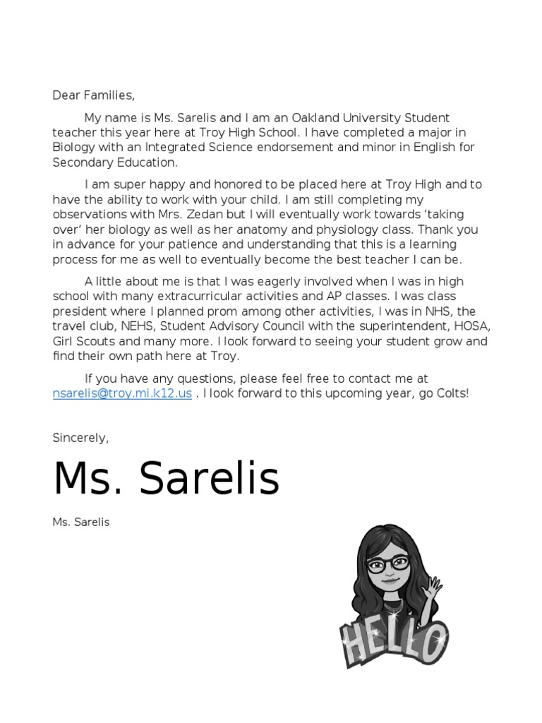 Open House Letter Science | PDF | Wellness | Lifestyle