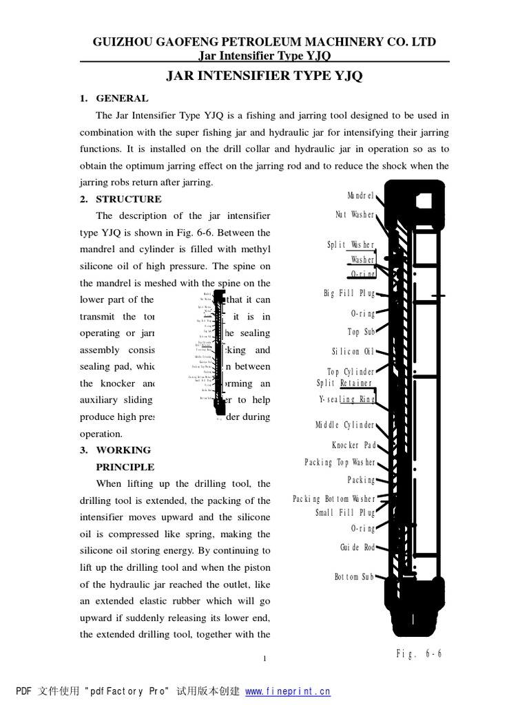 YJQ Jar Intensifier | PDF | Mechanical Engineering | Manufactured Goods