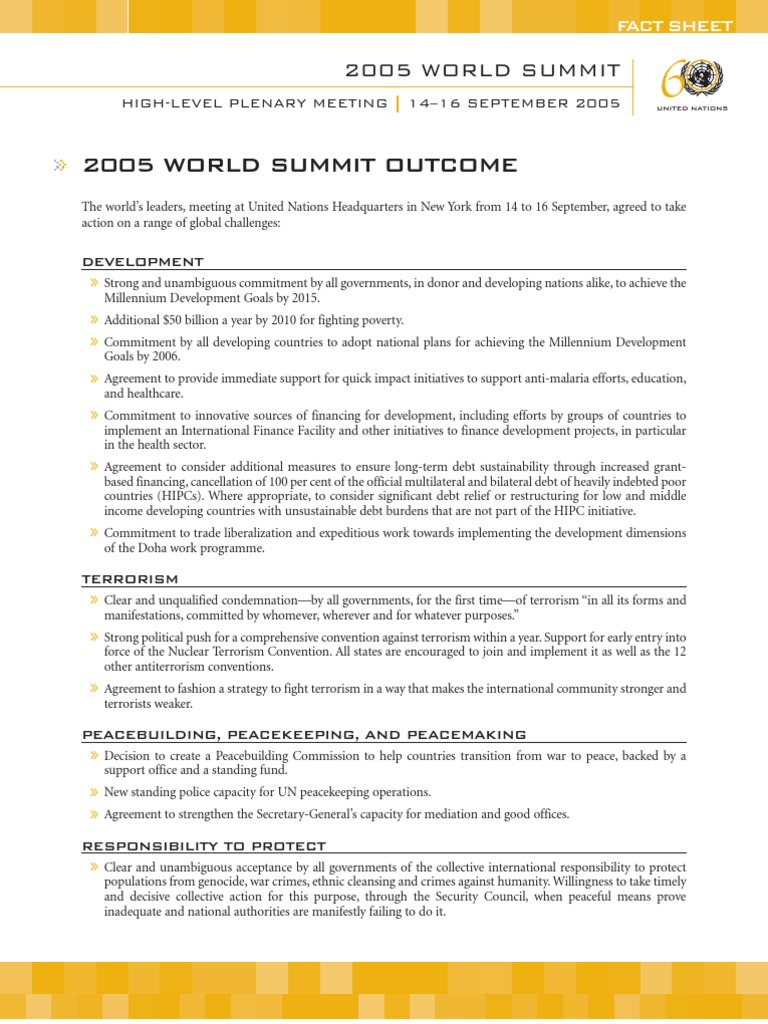 UN Innovative Finance Fact Sheet | PDF