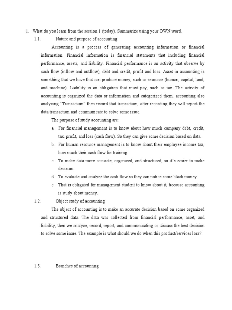 Accounting 1 Assignment 1 | PDF | Sole Proprietorship | Ownership