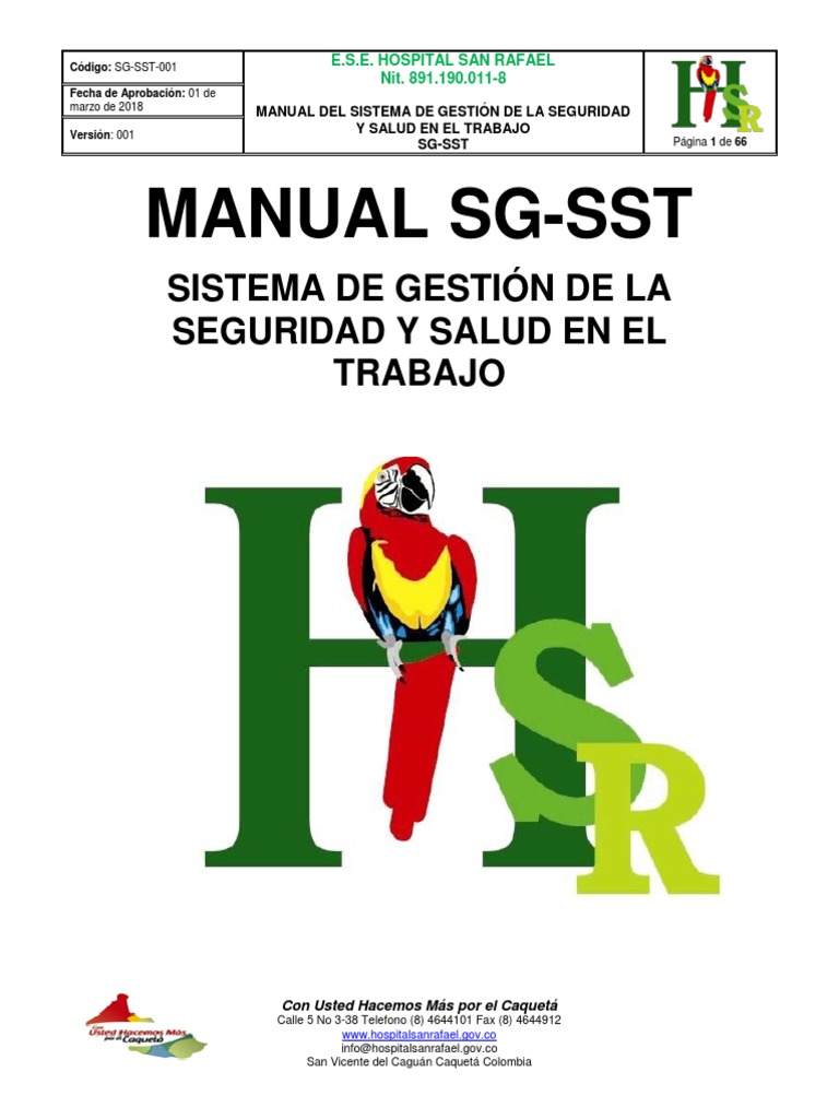 SG-SST-001 Sistema de Gestión de La Seguridad y Salud en El Trabajo | PDF | Hospital | La ...