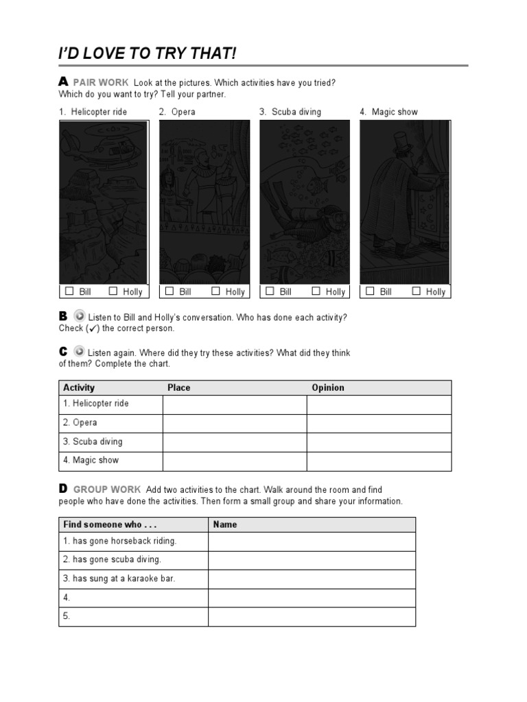 Present Perfect - Listening Exercise | PDF