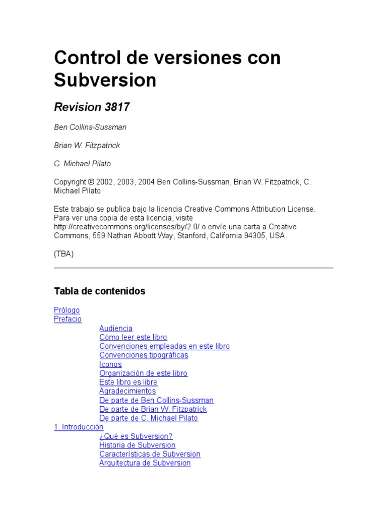 Control de Versiones Con Subversion (SVN) | PDF | Control de versiones | Archivo de computadora